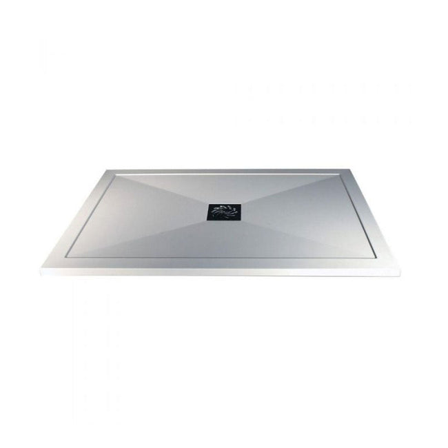 Pureflo Rectangular 25mm Ultra Slim Shower Tray (Stone Resin) With 90m